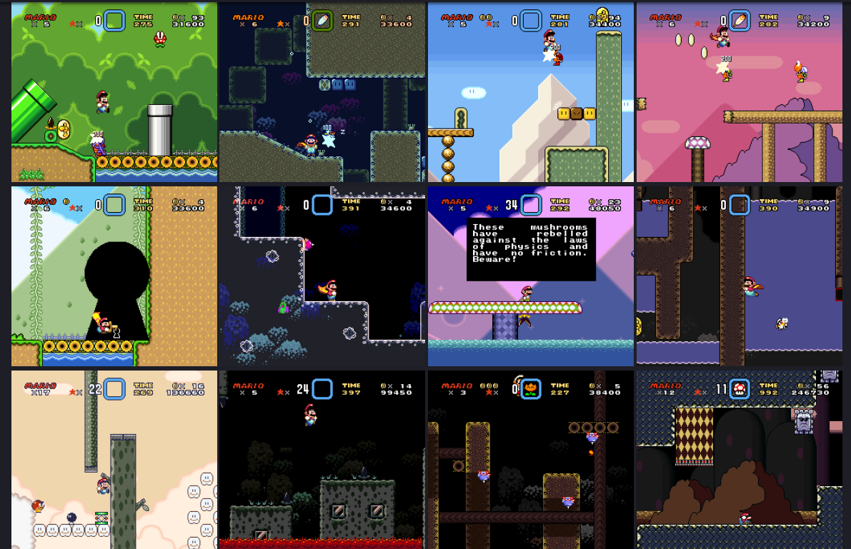 SMW-Same Sprites, Different Levels-SNES Video Game US/Version – 2Dgamecity