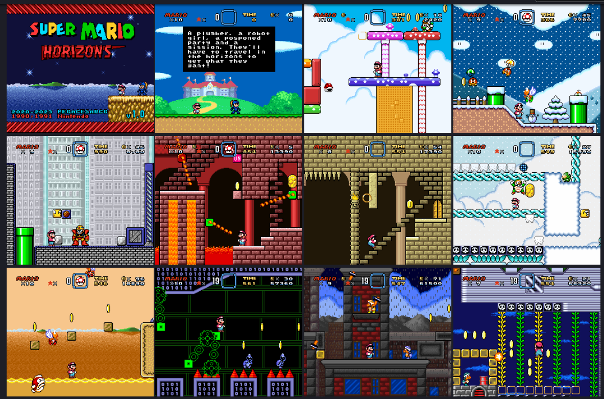 Super Mario Horizons Snes Video Game – 2Dgamecity