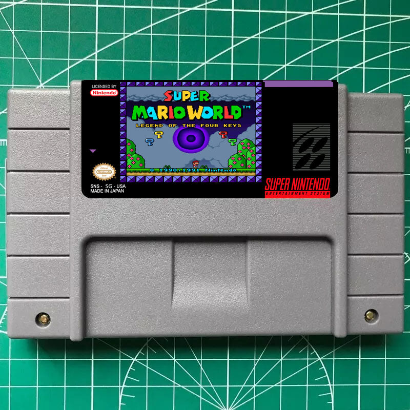 Super Mario World Legend of the Four Keys SNES CARTRIDGE USA VERSION ...