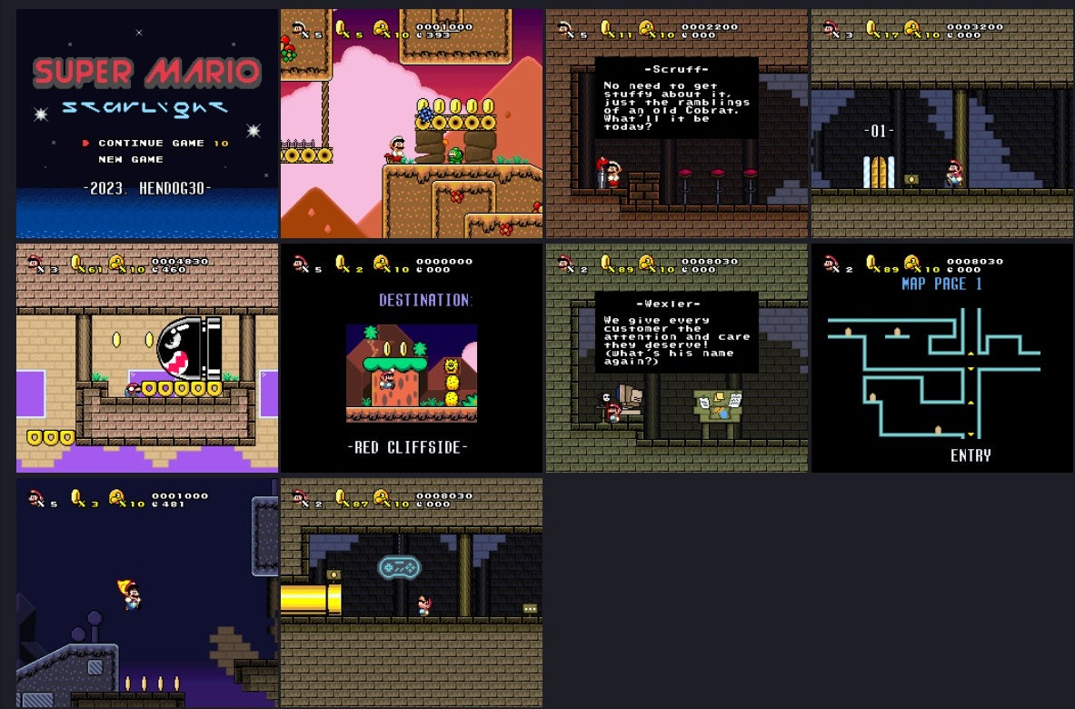 Super Mario Starlight 2023 SNES Video Game USA/Version – 2Dgamecity