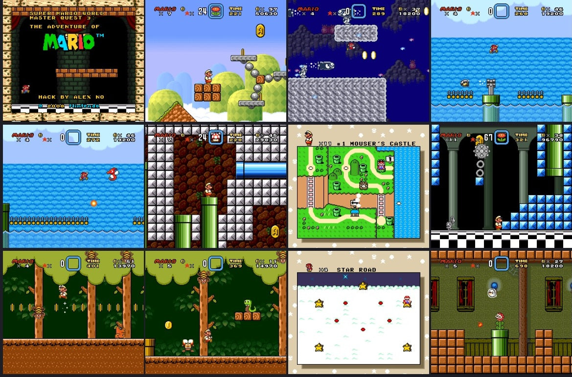 SUPER MARIO WORLD MASTER QUEST 6 -SNES Video Game US/Version – 2Dgamecity
