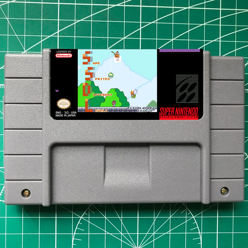 SMW-Same Sprites, Different Levels-SNES Video Game US/Version – 2Dgamecity