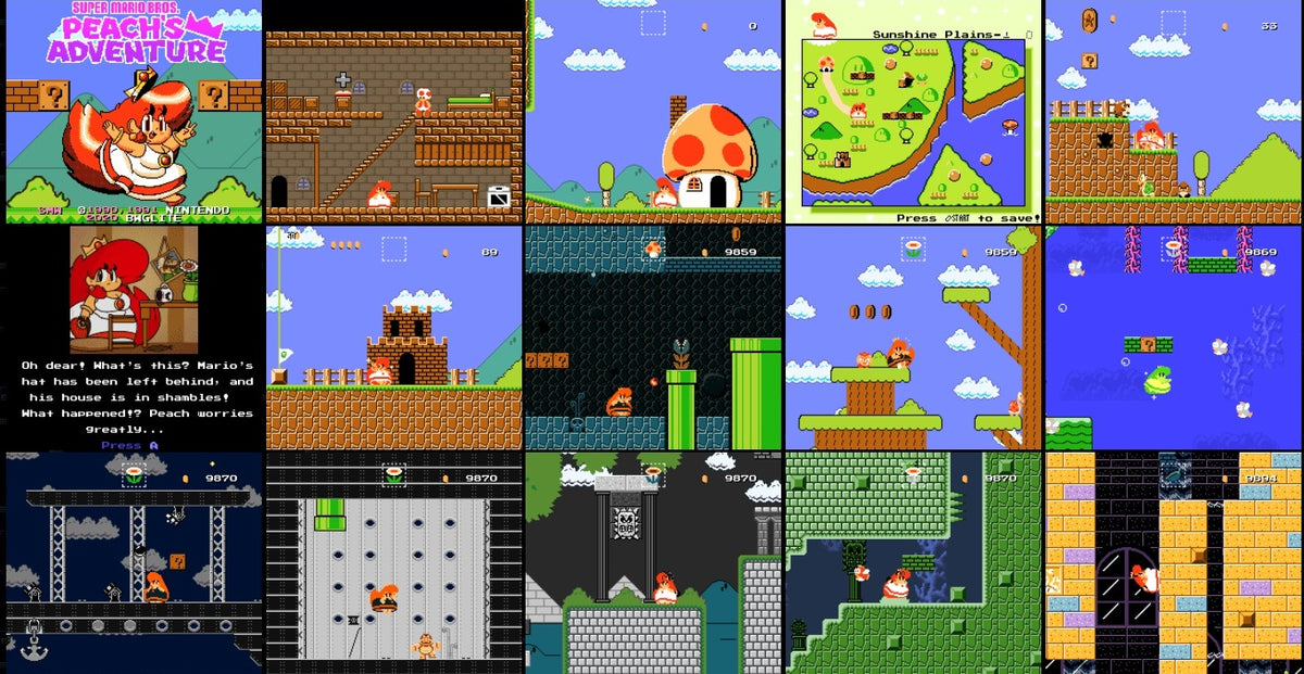 Super Mario Bros. Peach's Adventure Cartridge – 2Dgamecity