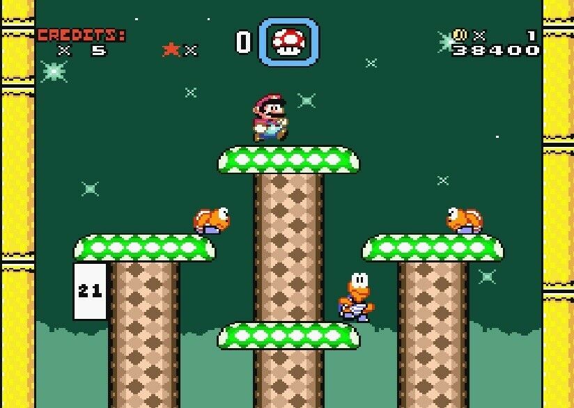 100 Rooms of Enemies Super Mario World SNES Video Game – 2Dgamecity
