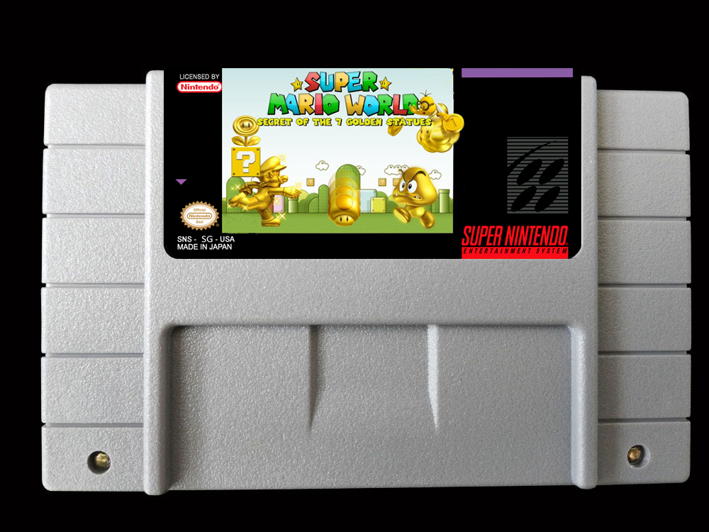 Super Mario World: The Secret of the 7 Golden Statues SNES VIDEO GAME ...