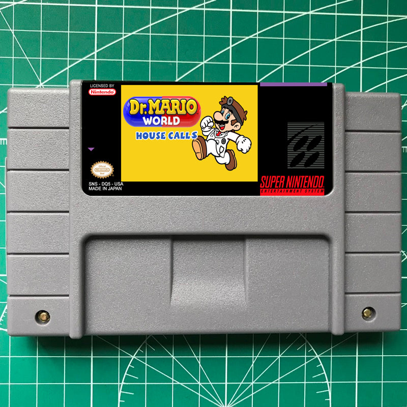 DR MARIO WORLD HOUSE CALLS -SUPER MARIO WORLD SNES VIDEO GAME – 2Dgamecity