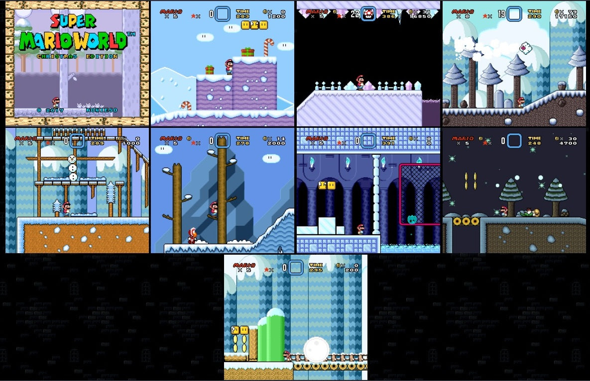 Super Mario World: Christmas Edition SNES Video Game cartridge mario ...