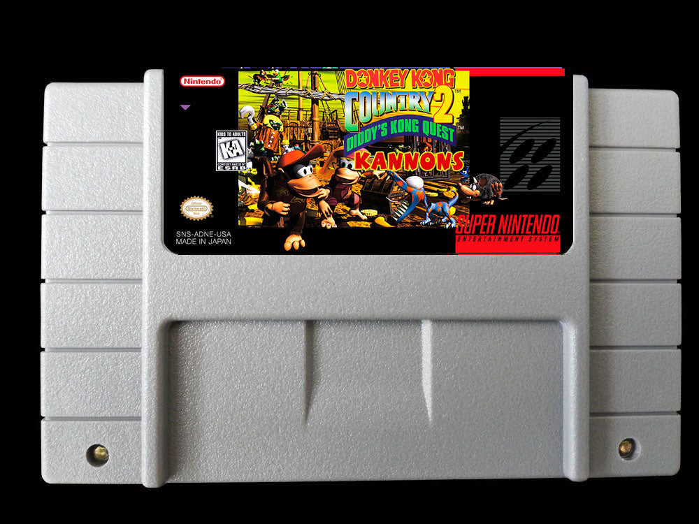DKC2: Diddy’s kong quest: kannons SNES VIDEO GAME – 2Dgamecity