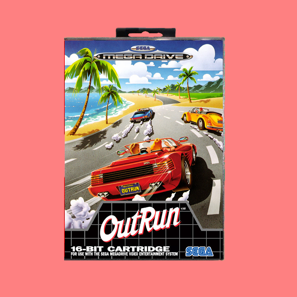 Outrun 16 bit MD Game card with Retail Box For Sega Genesis & Mega Dri ...