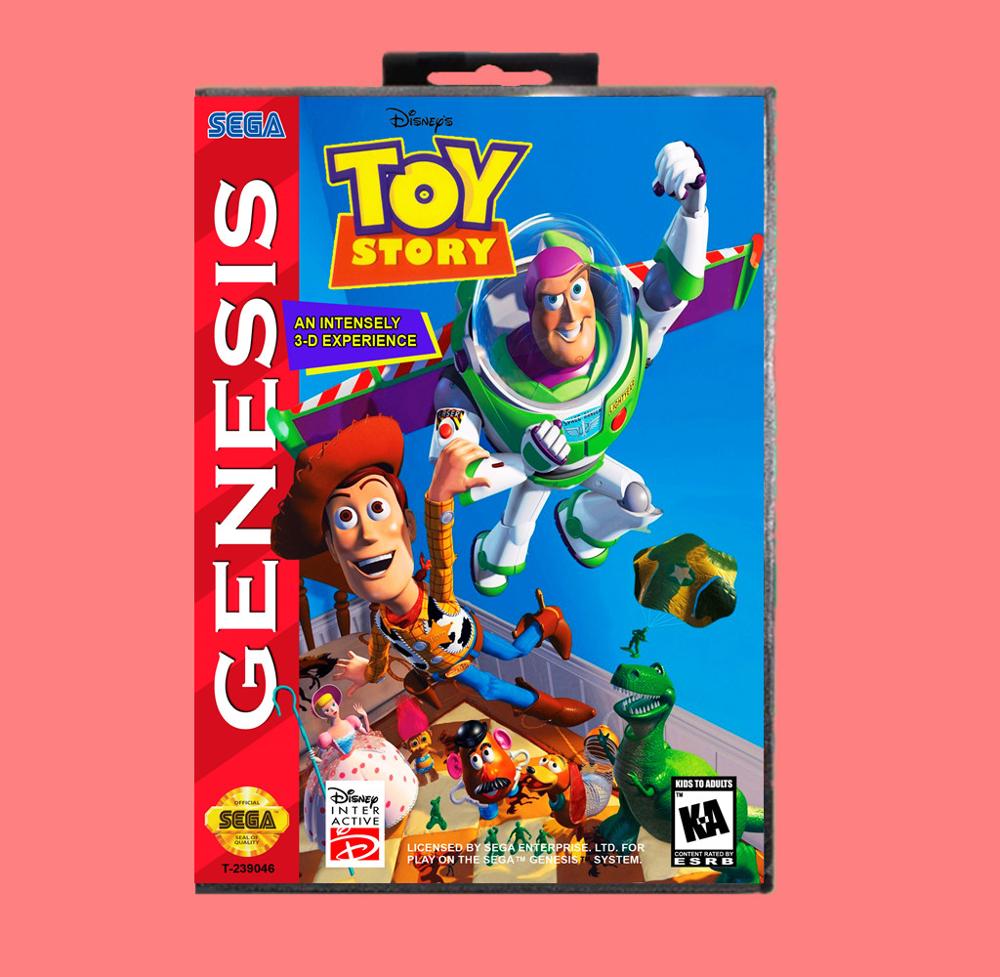 Toy story 16 Bit MD Game card with Retail Box For Sega Genesis & Mega ...