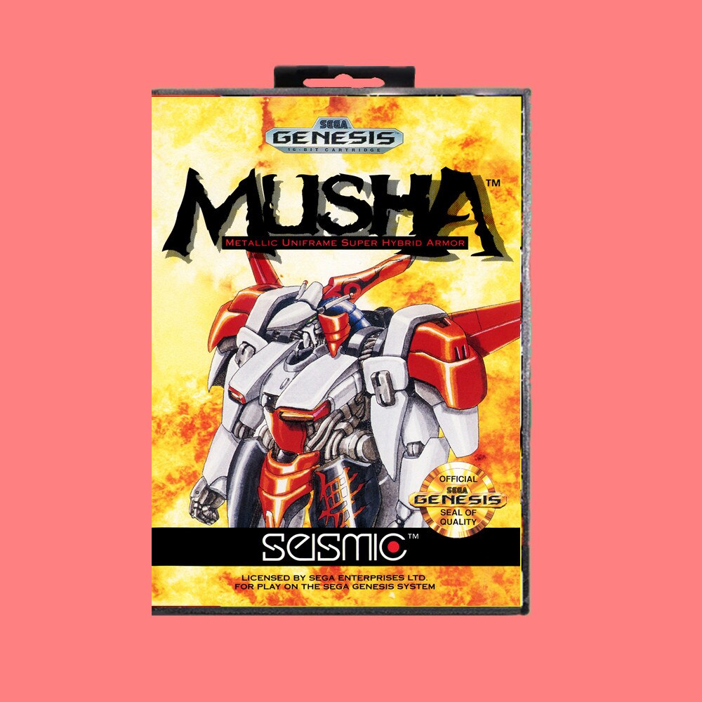 Musha 16 Bit MD Game card with Retail Box For Sega Genesis & Mega Driv ...