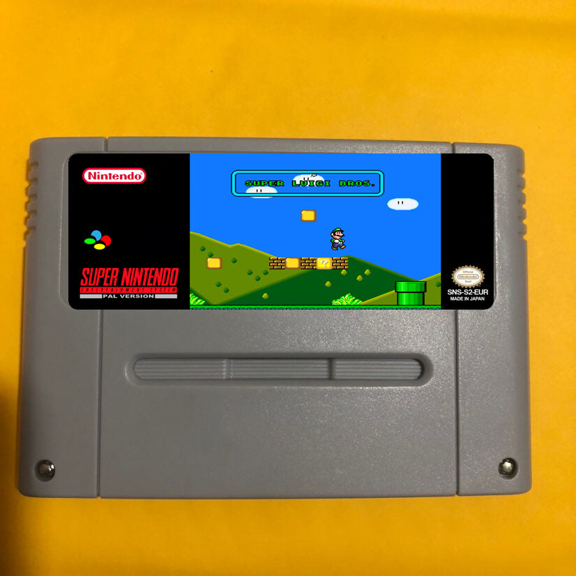 RETRO LUIGI WORLD -Super LUIGI Bros SNES PAL /EURO VERSION – 2Dgamecity