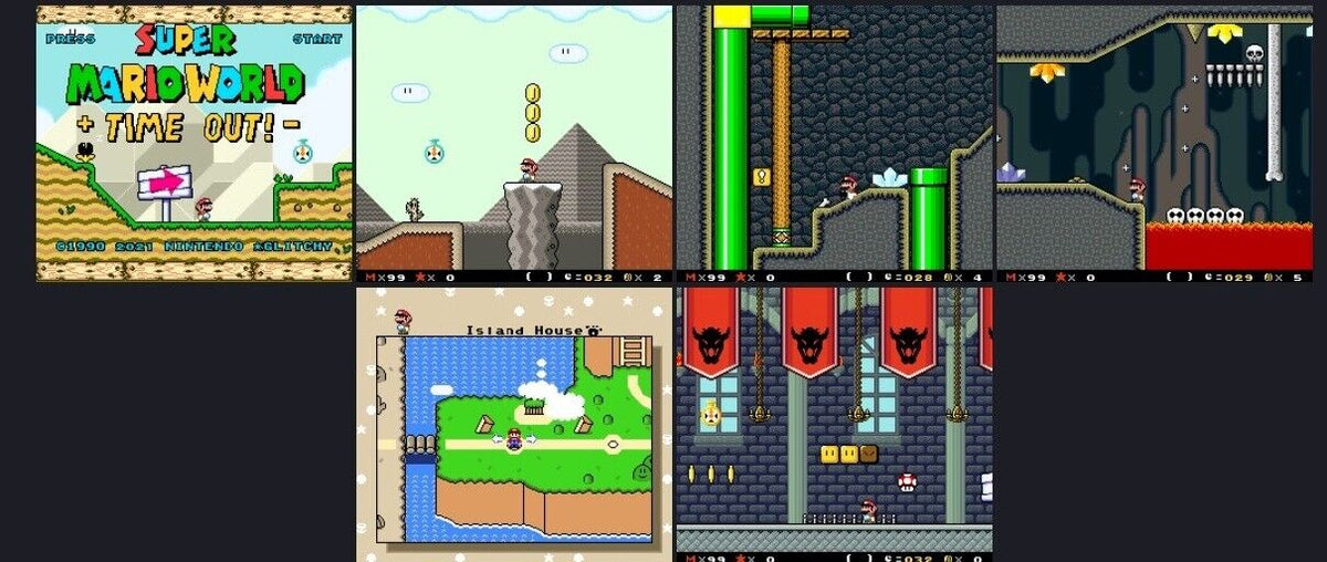 SUPER MARIO WORLD TIME OUT SNES VIDEO GAME smw time out cart super ...